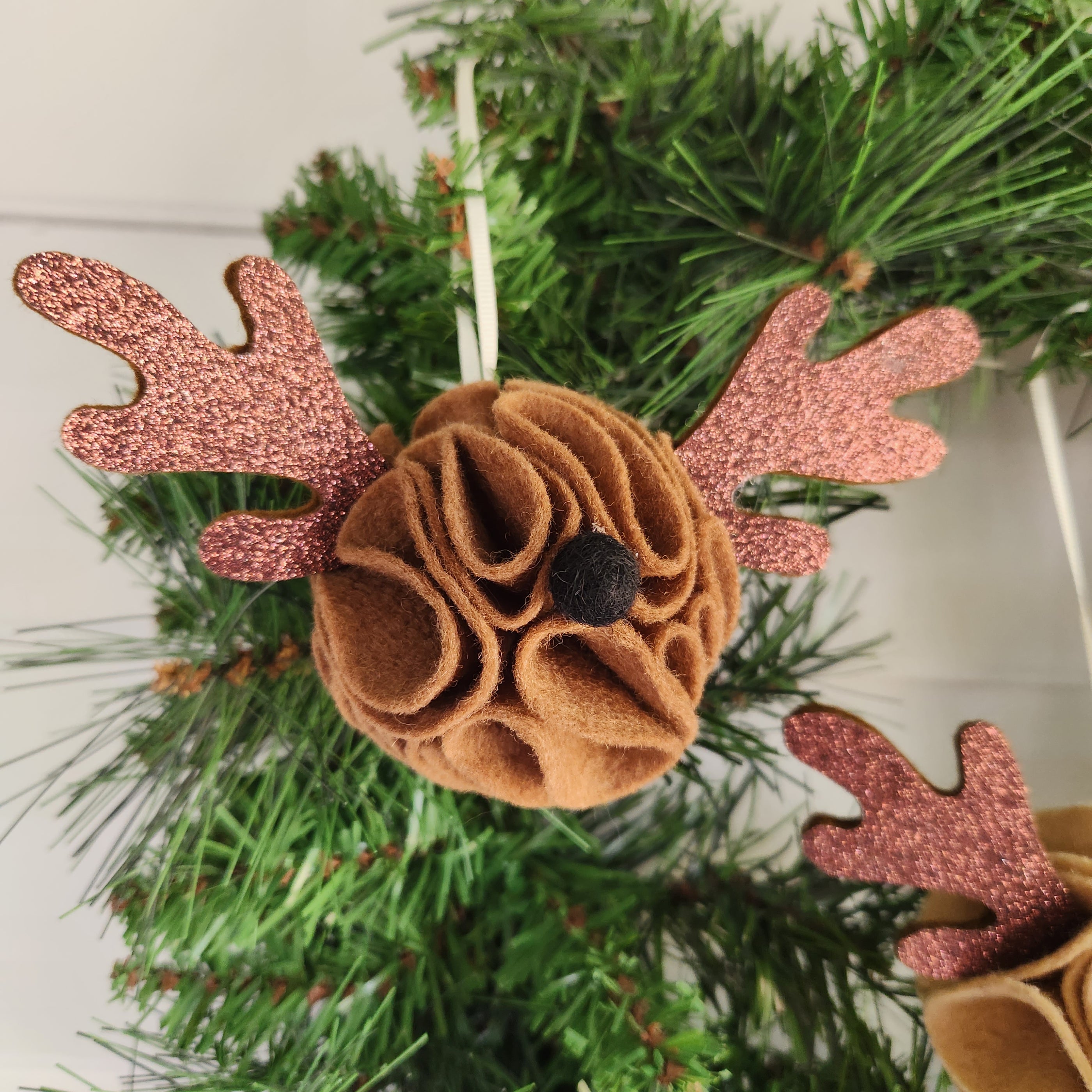 My Felt Lady Wool Felt Reindeer Ornament FREE PDF Download Pattern