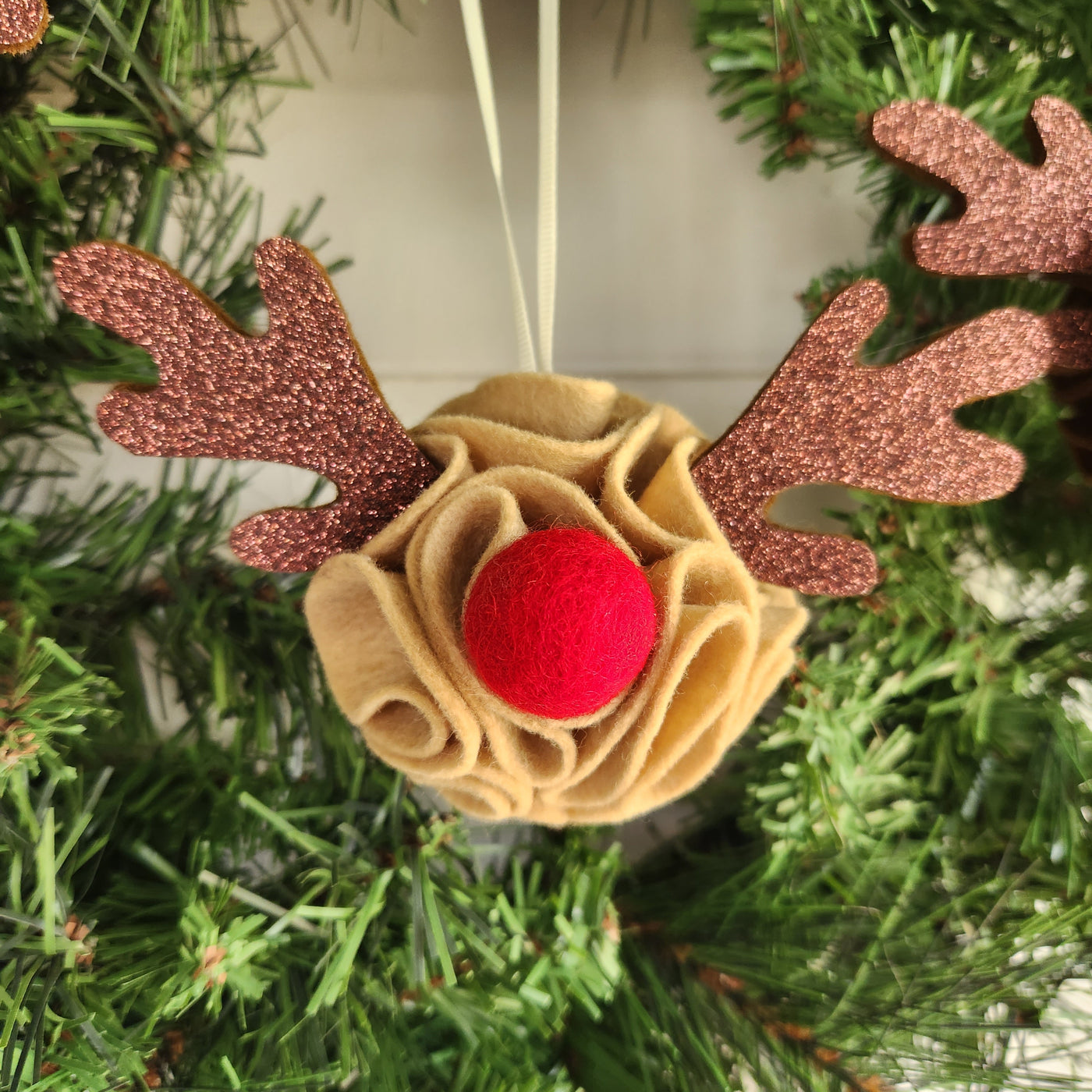 My Felt Lady Wool Felt Reindeer Ornament FREE PDF Download Pattern