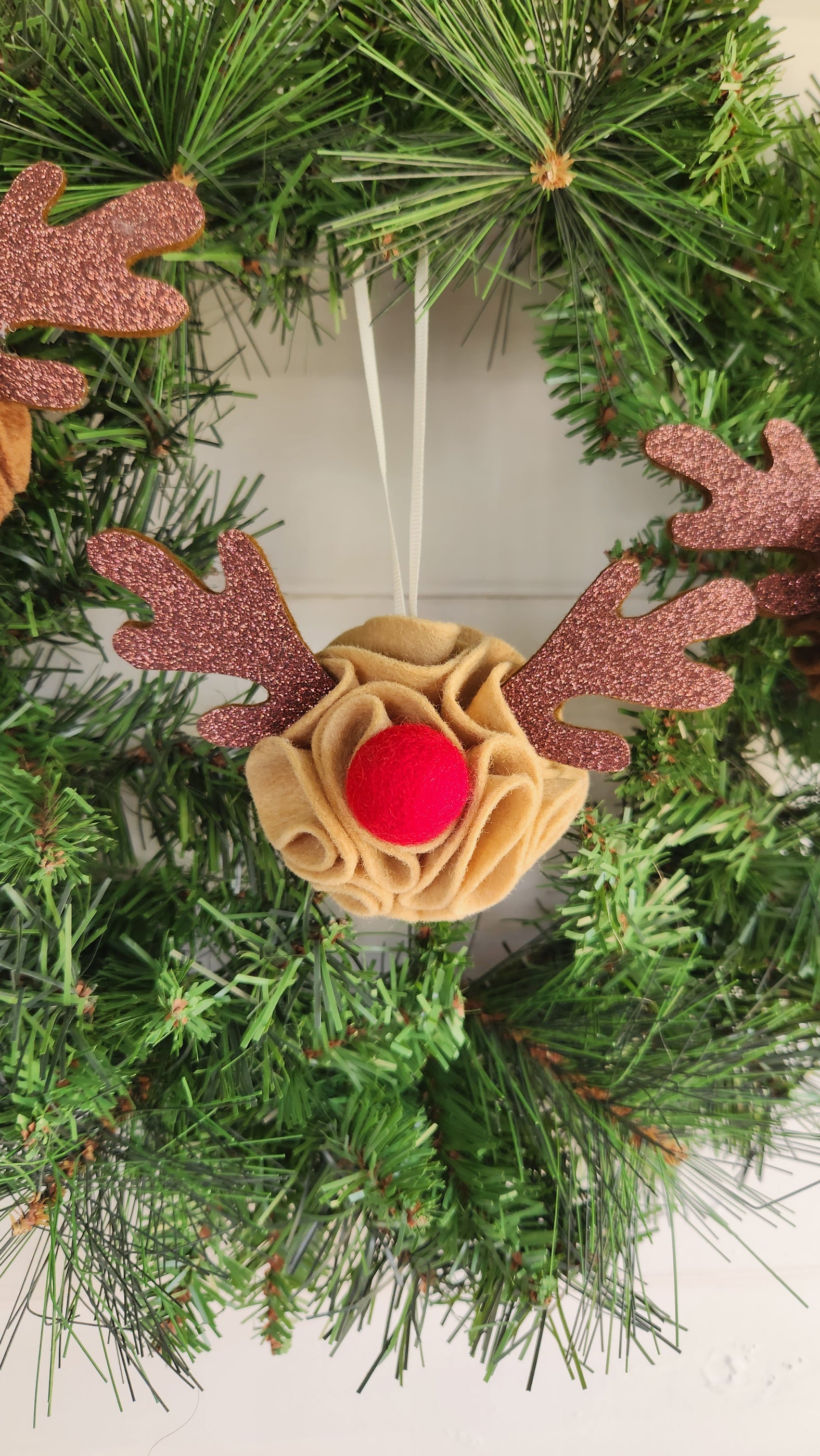 My Felt Lady Wool Felt Reindeer Ornament FREE PDF Download Pattern
