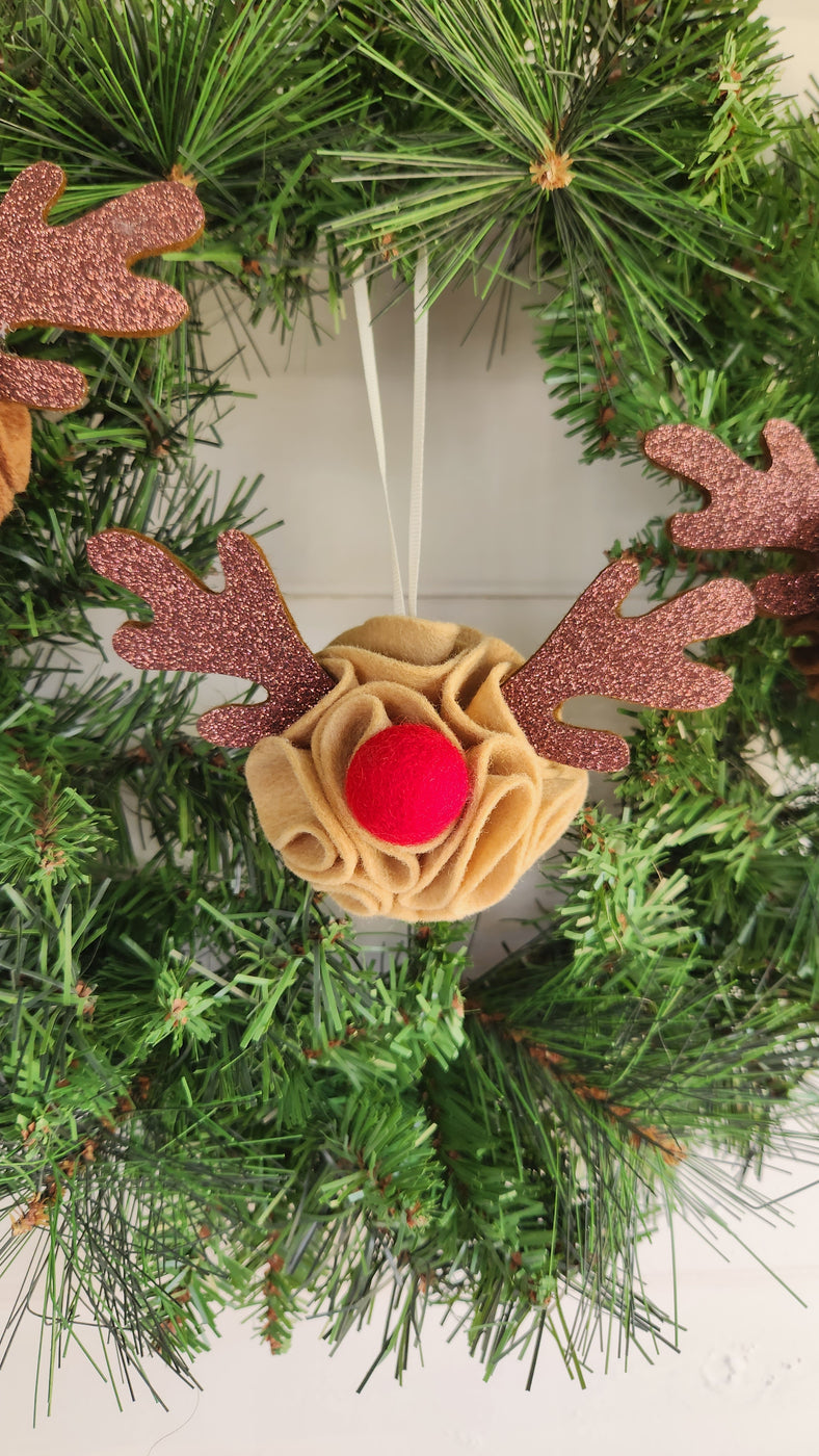 My Felt Lady FREE Wool Felt Reindeer Ornament