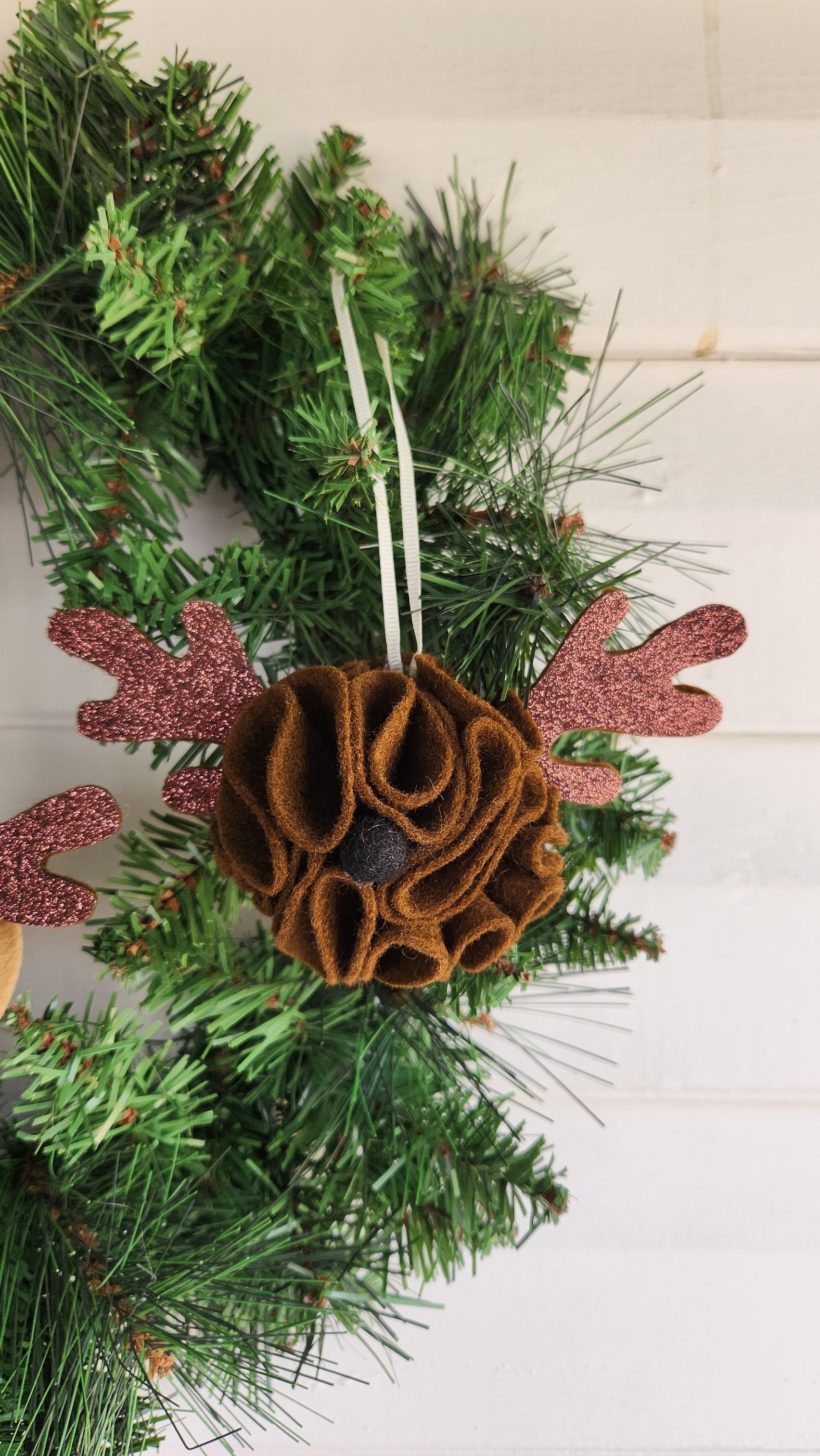 My Felt Lady Wool Felt Reindeer Ornament FREE PDF Download Pattern