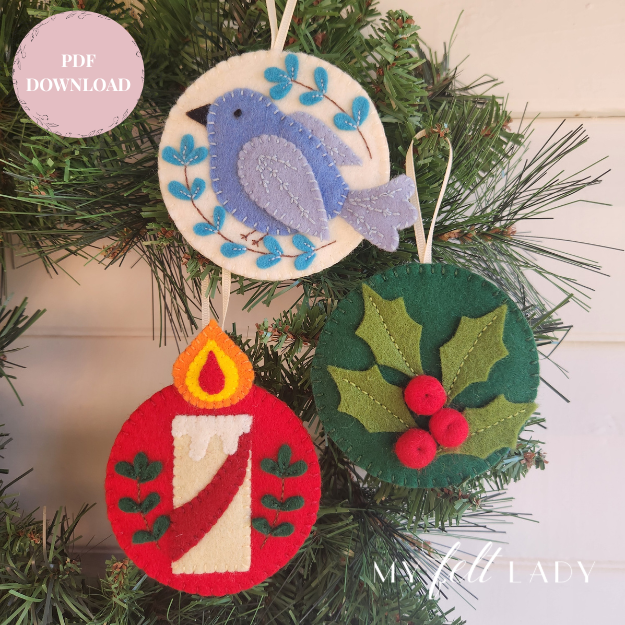 My Felt Lady Whispers of Christmas + FREE Mistle Bell PDF Pattern