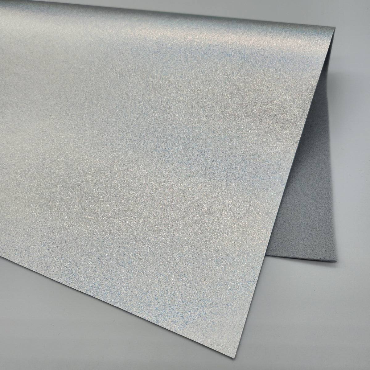 Silver Holo Metallic Merino Wool Felt — My Felt Lady