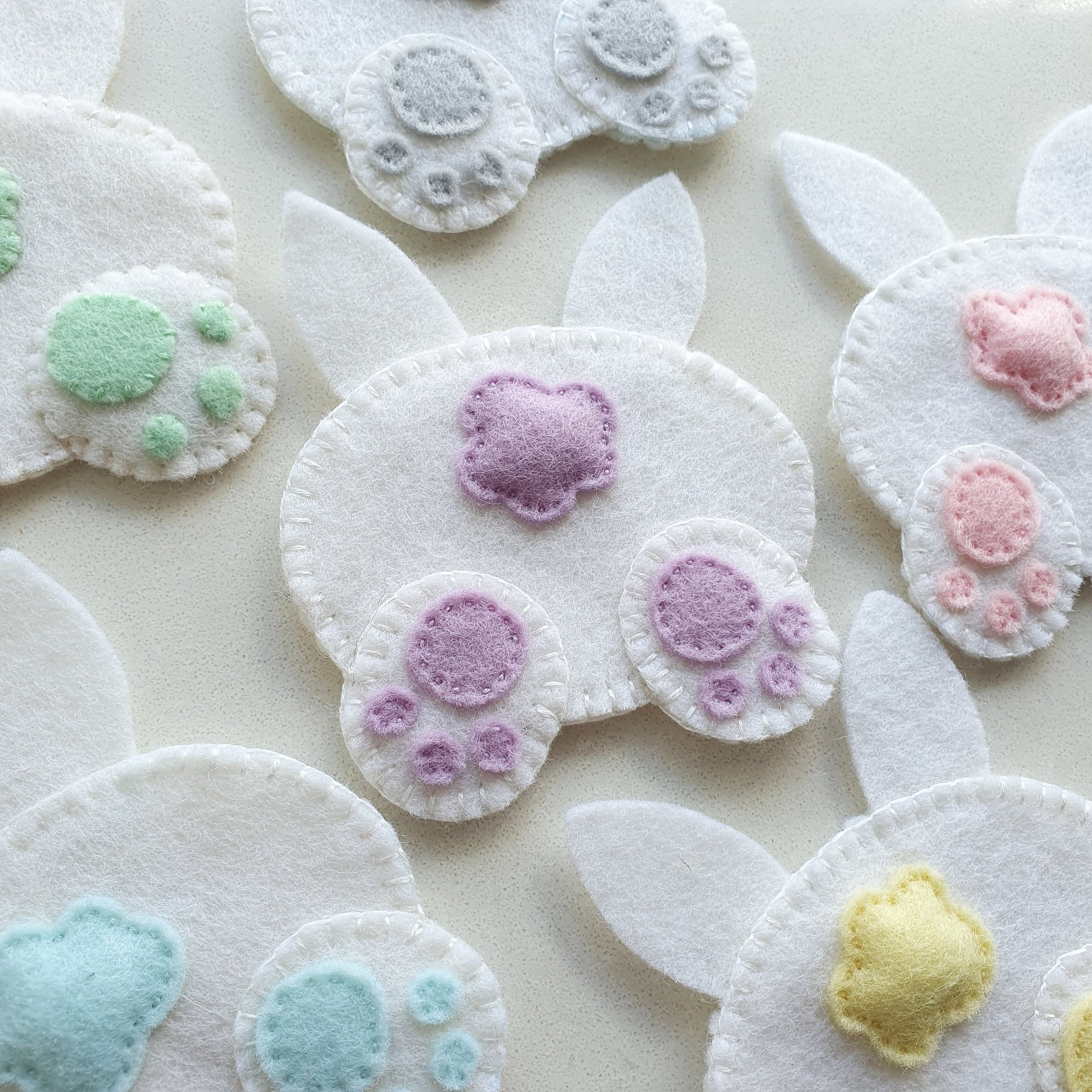 Free PDF Pattern - Bunny Tail Ornament Sewing pattern — My Felt Lady