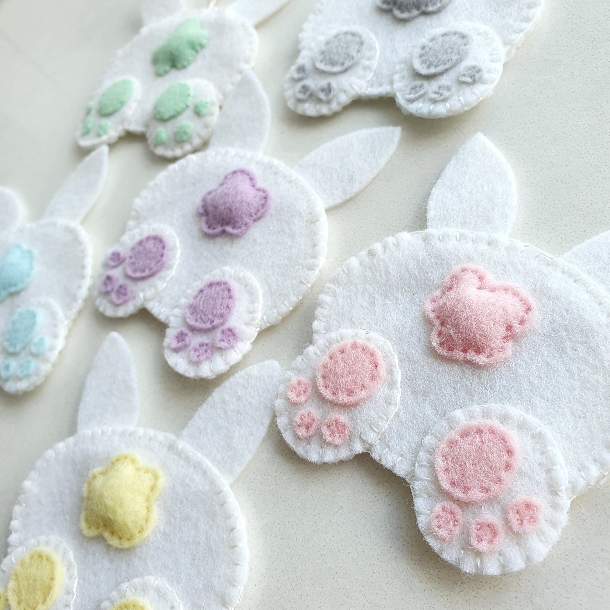Free PDF Pattern - Bunny Tail Ornament Sewing pattern — My Felt Lady
