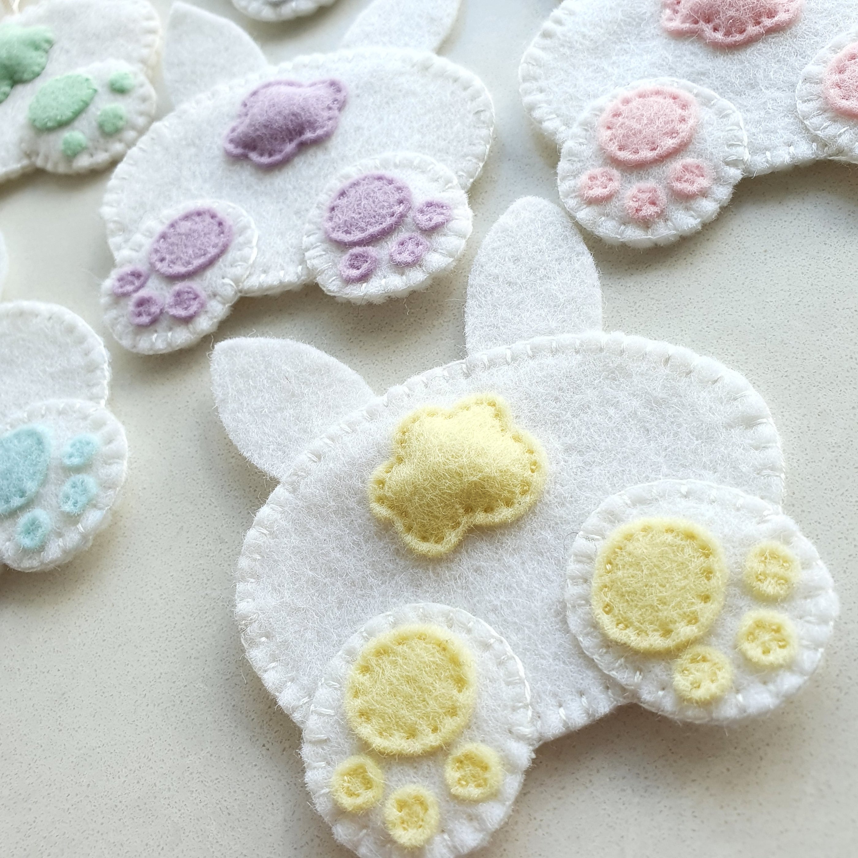 Free PDF Pattern - Bunny Tail Ornament Sewing pattern — My Felt Lady