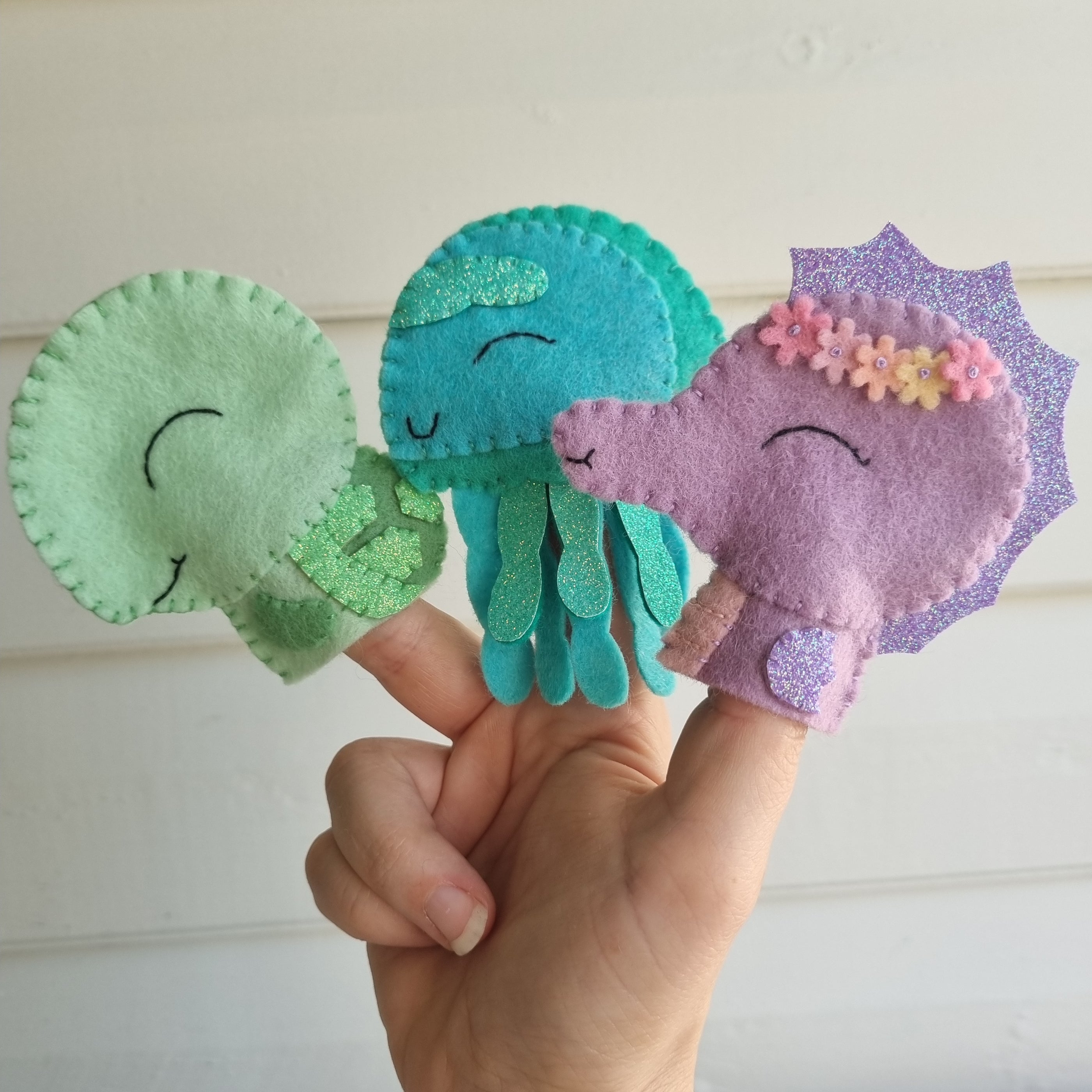 Into the Deep Finger Puppets Set 1 PDF Download — My Felt Lady